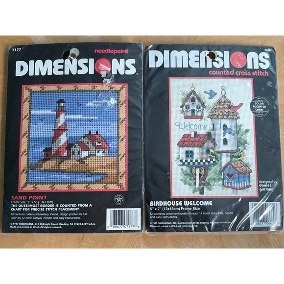 Dimensions | Art | Vintage Needle Points Bundle From The Mid9s ...